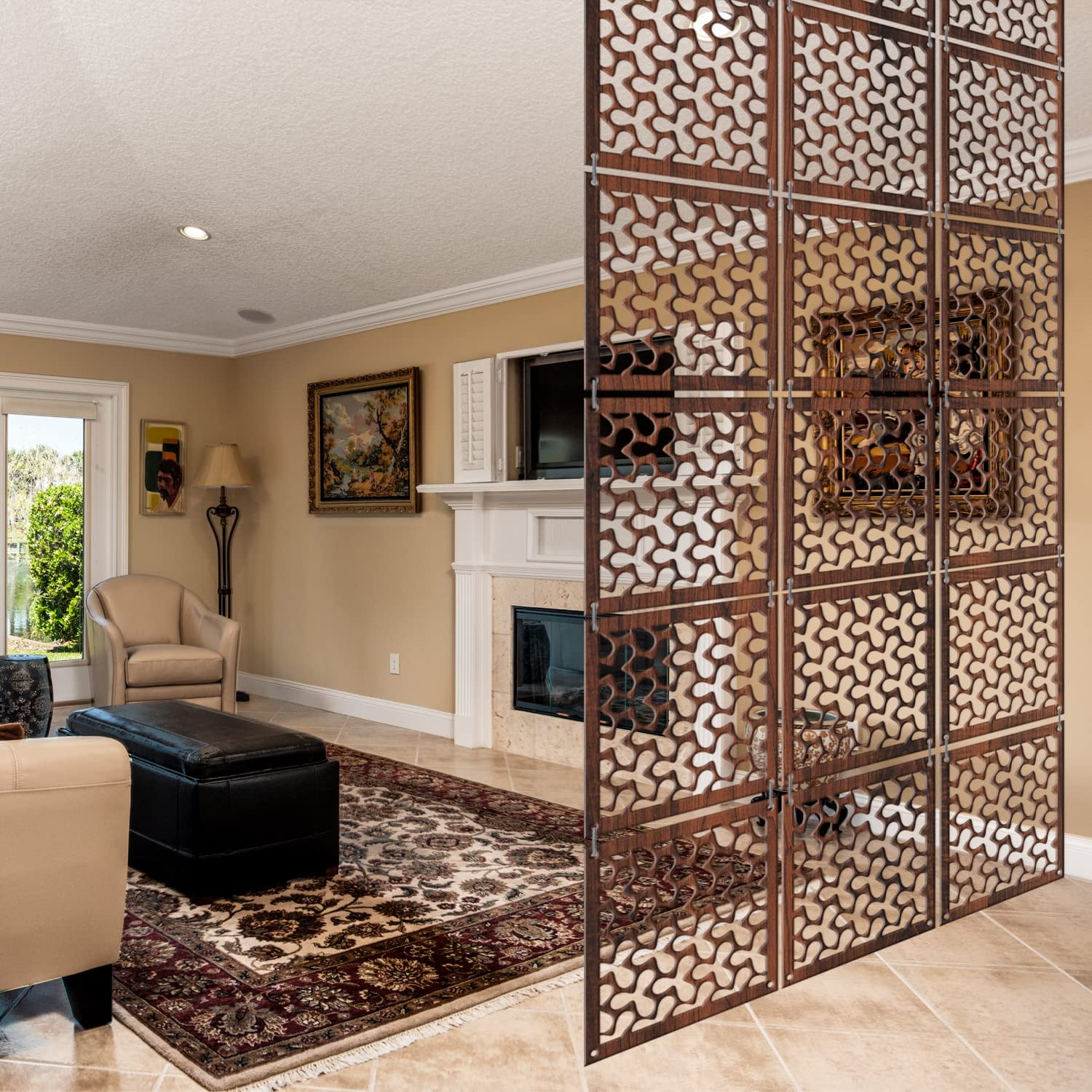 RANDOM 12 Pcs Hanging Room Divider Panel Modern Hanging Screen ...