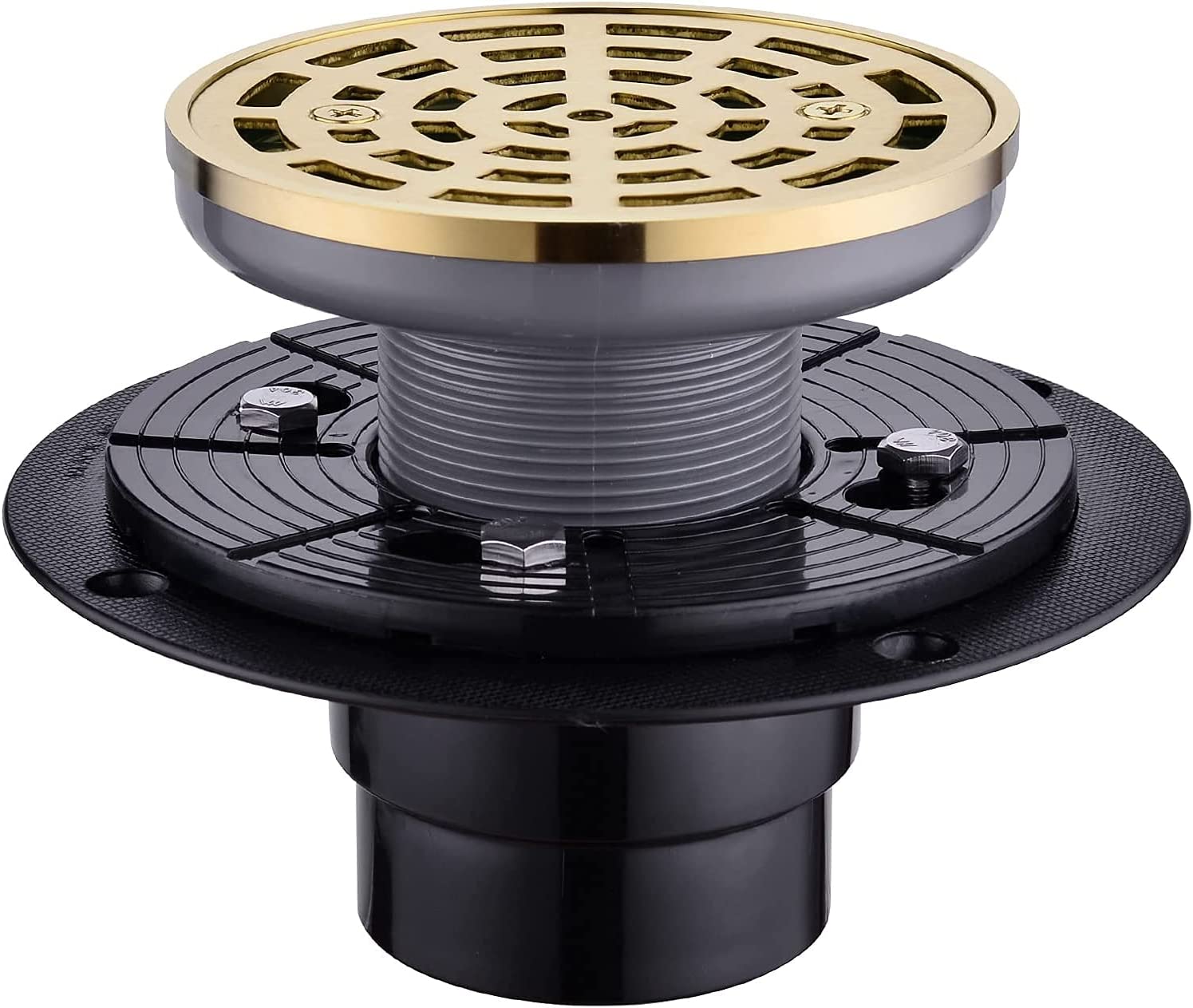 RANDOM Round Shower Drain SUS304 Stainless Steel Brushed Gold Shower ...