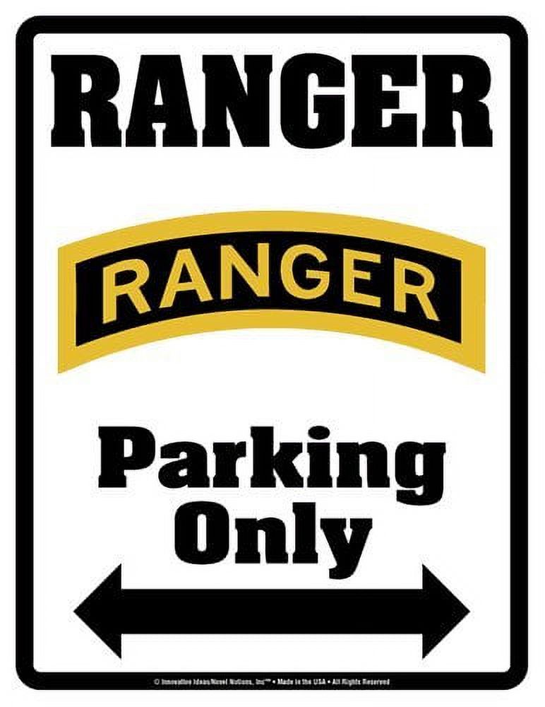 RANGER Parking Only (Sign) - Individual Package - Laminated - 8.5" x 11 ...
