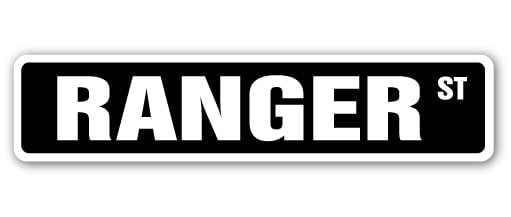 RANGER Street Sign park army boat service forest | Indoor/Outdoor | 24 ...