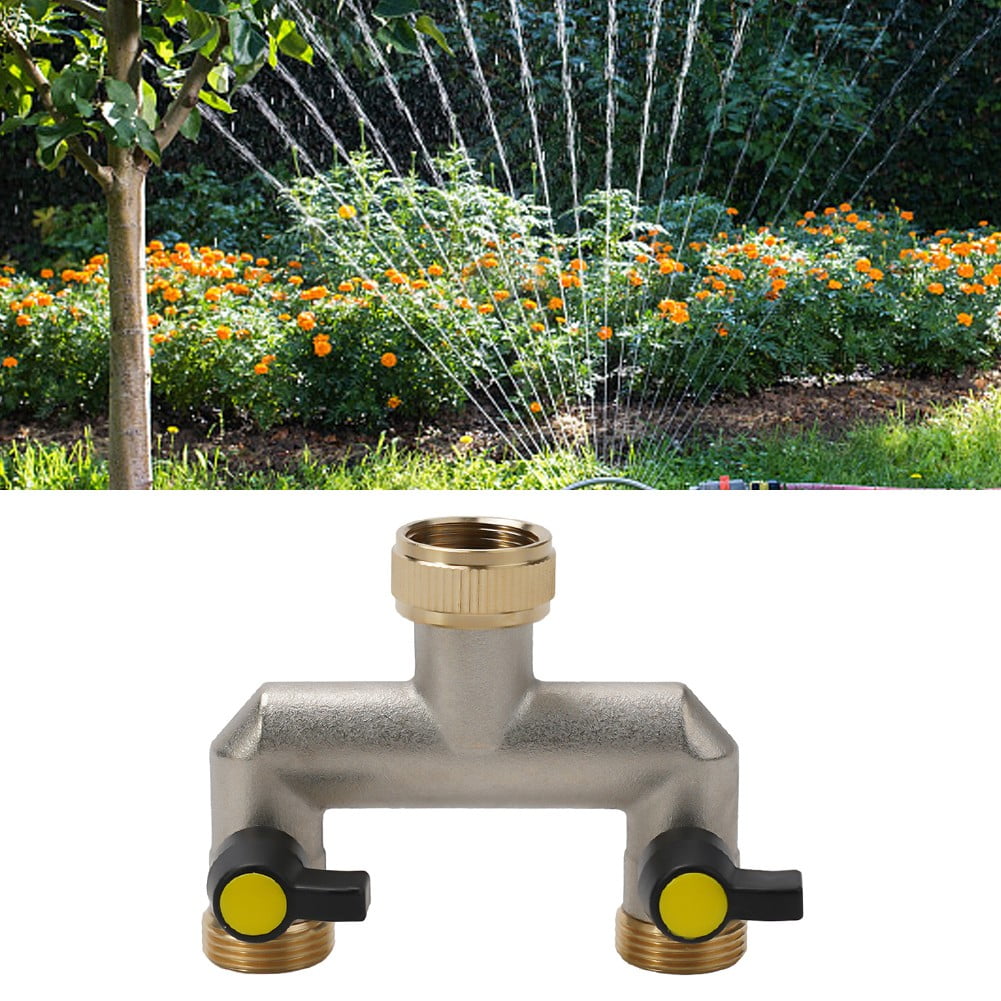 RANME 1 Pcs 3/4 Inch Water Pipes Connector Brass Tap Splitter 2 Way ...