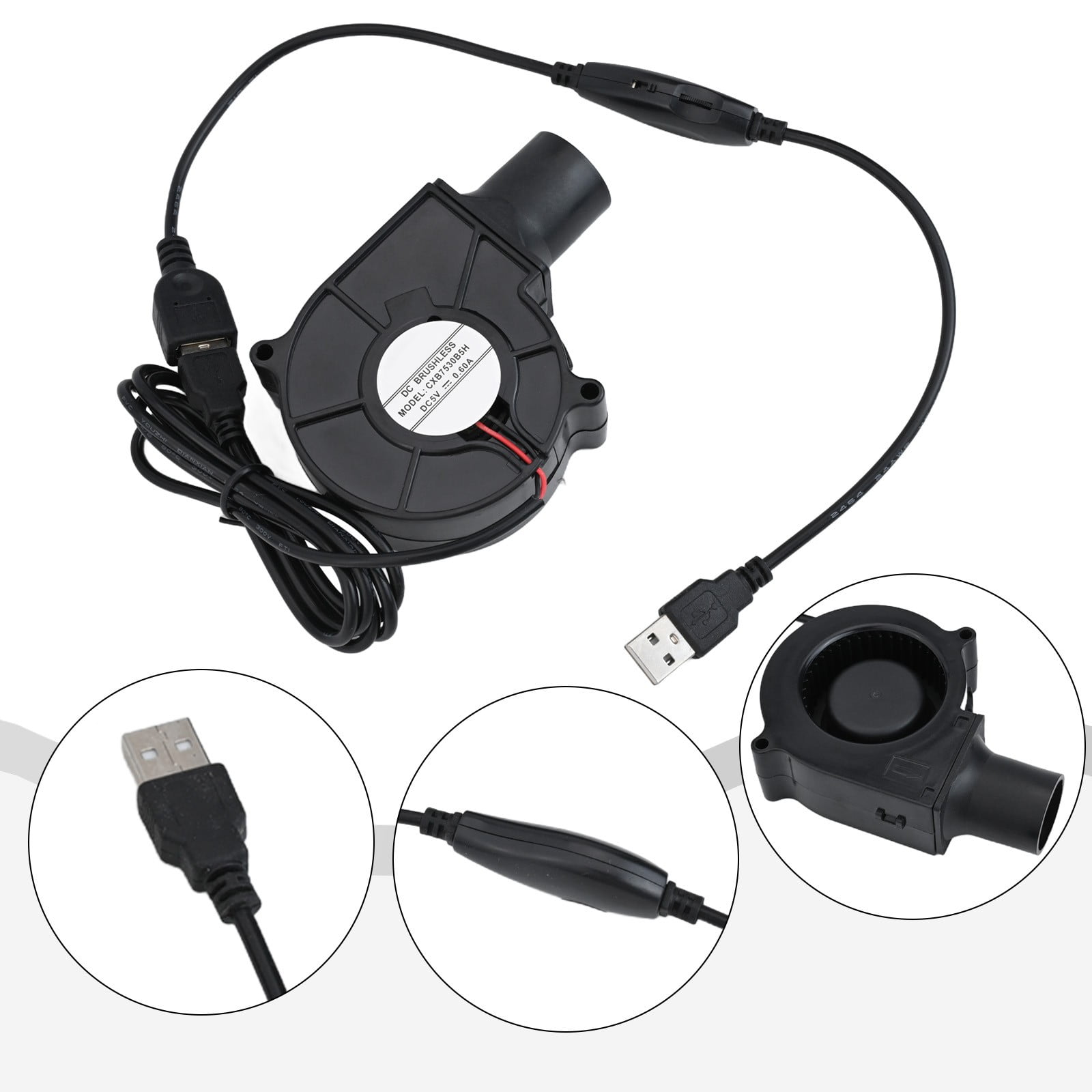 RANME 12V Bbq Fan Outdoor Cooking Charcoal Blower Portable Barbeque Air ...