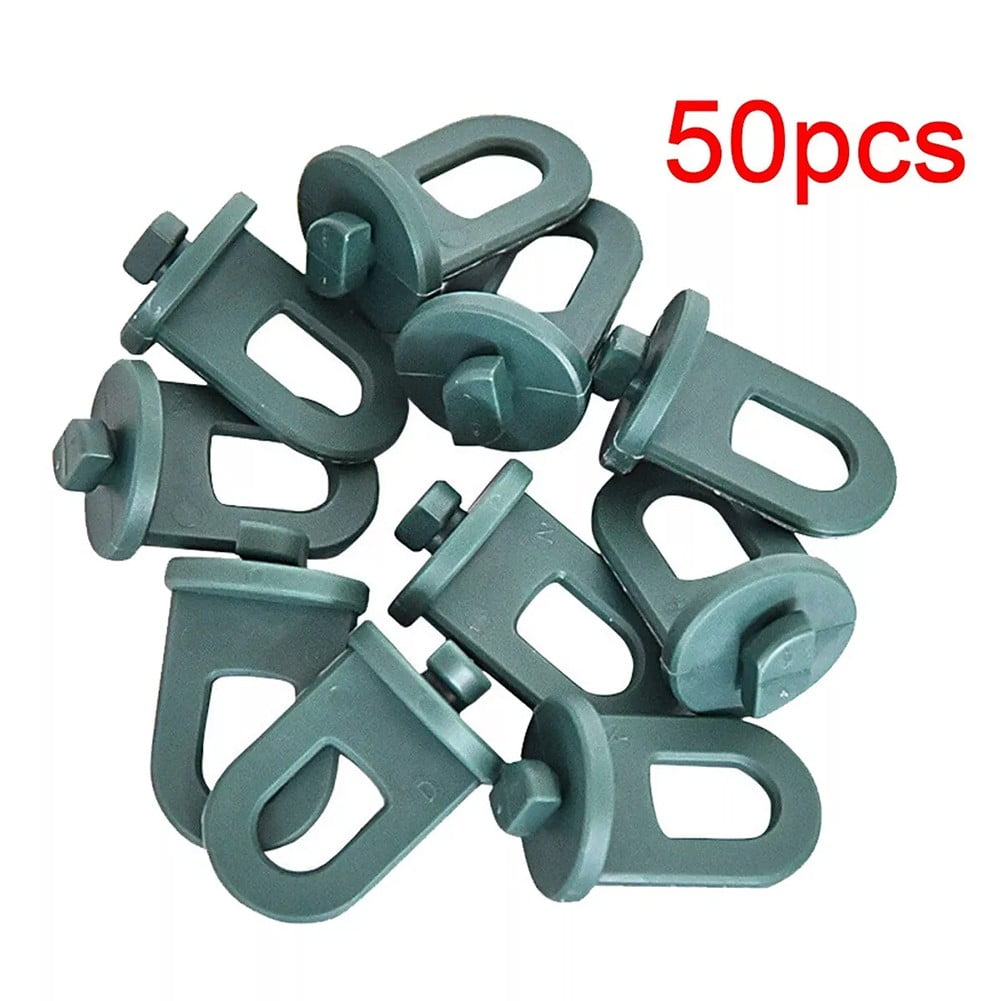RANME 50Pcs Greenhouse Hanging Crop Hooks Plastic Plant Hangers Clip ...