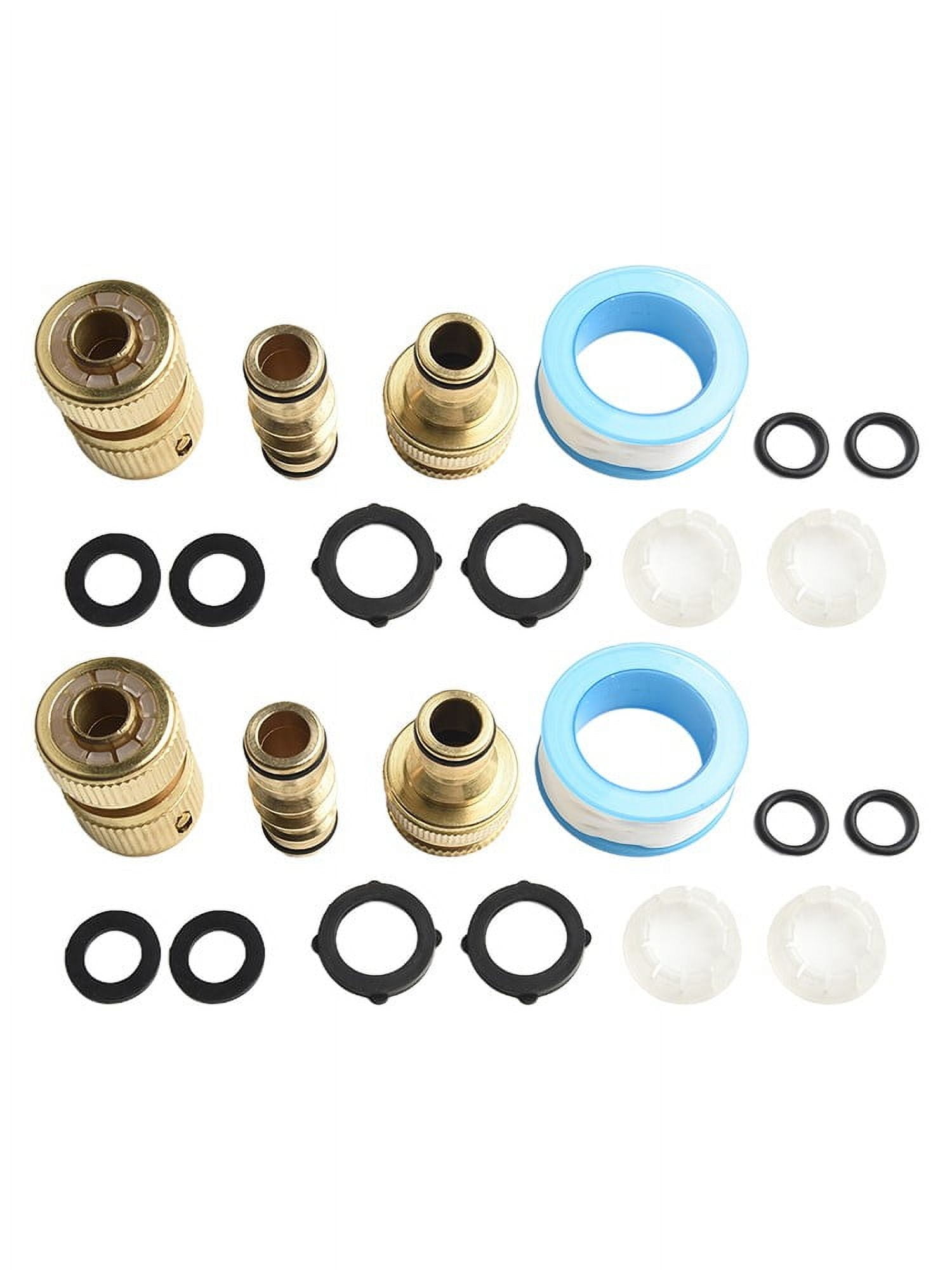 RANME 6× Brass Garden Hose Quick Connector, Garden Hose Tap Connector ...