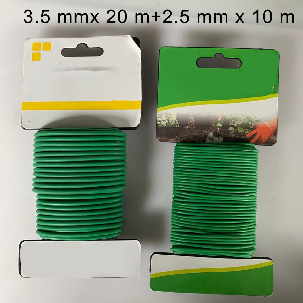 RANME Plant Wire 3.5Mm X 20M And 2.5Mm X 10M Green Plant Bundling Wire ...