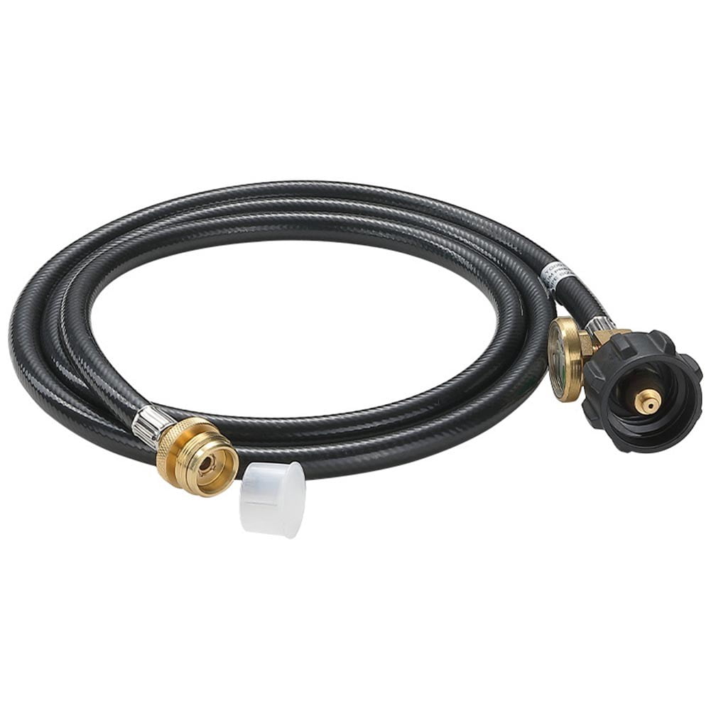 RANME Propane Tank Extension Hose With Gauge Leak Detector Replacement ...
