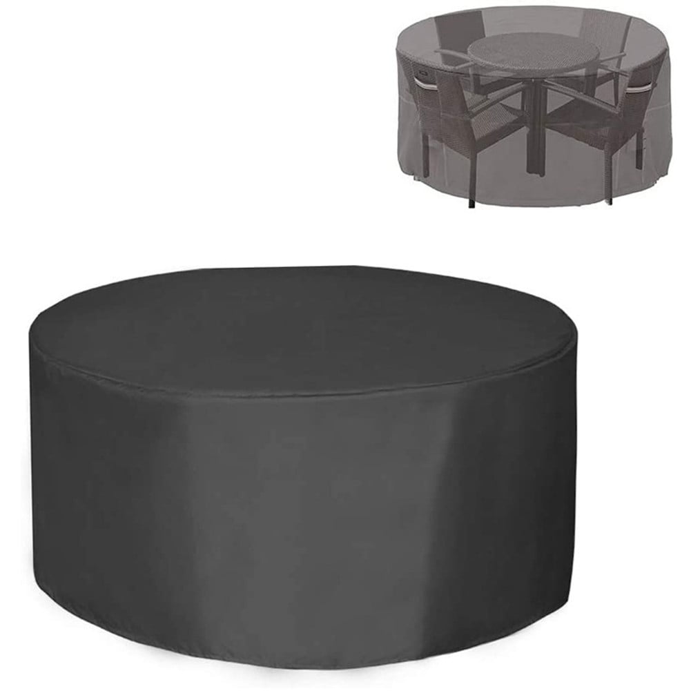 RANME Round Patio Furniture Covers Waterproof Round High Outdoor Table ...