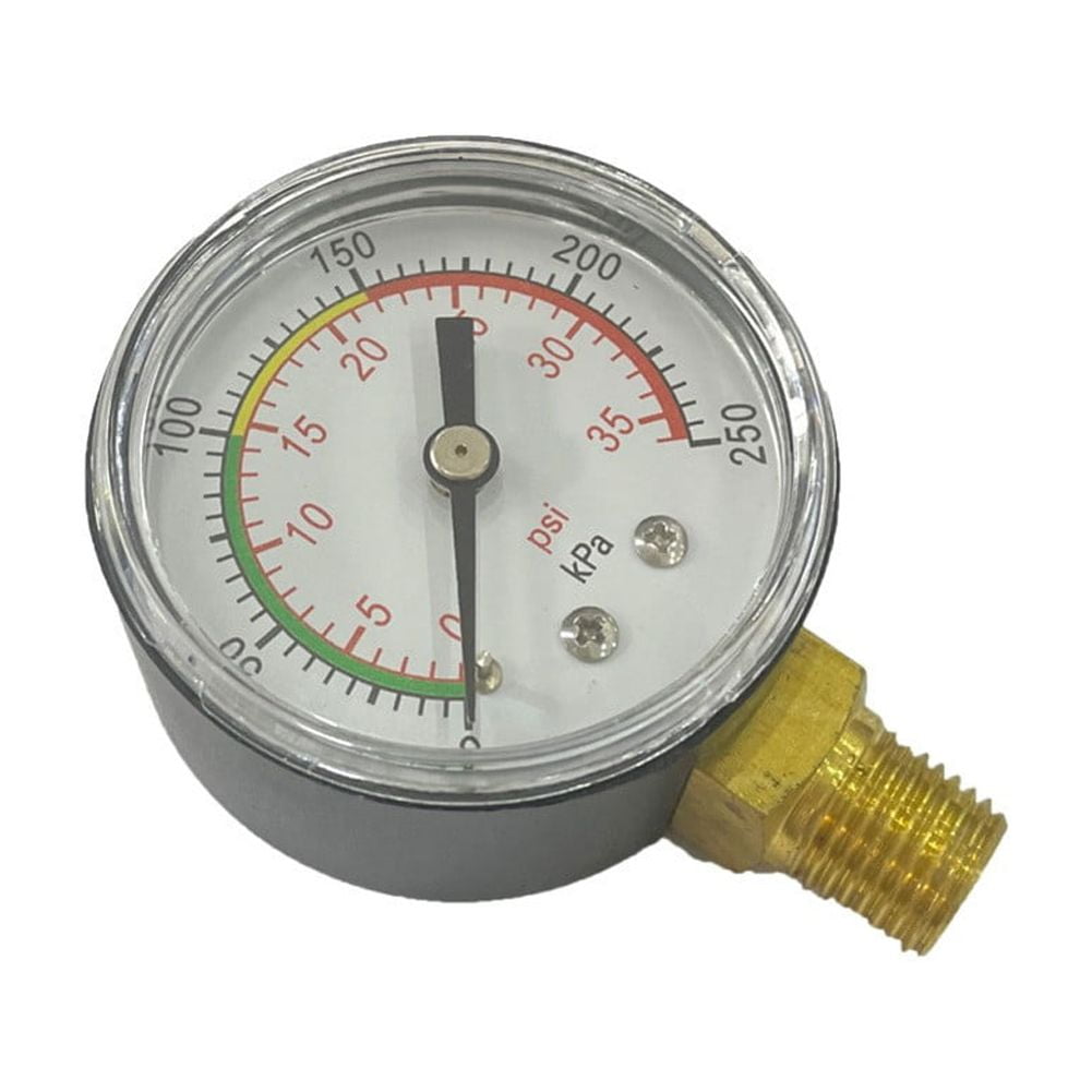 RANME Swimming Pool Sand Filter Pressure Gauge 35 Psi Color Dial Bottom ...