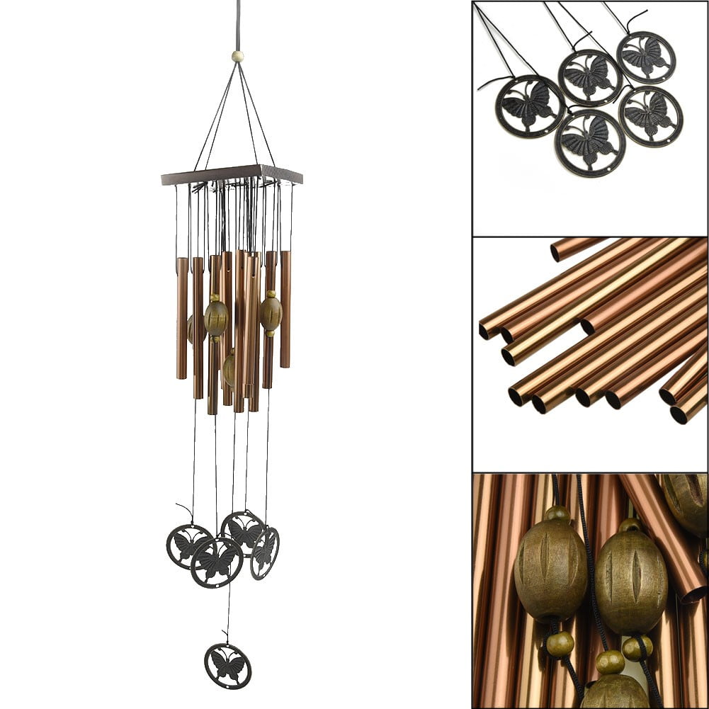 RANME Wind Chimes Bells Copper 12Xtubes Outdoor Yard Garden Home Decor ...