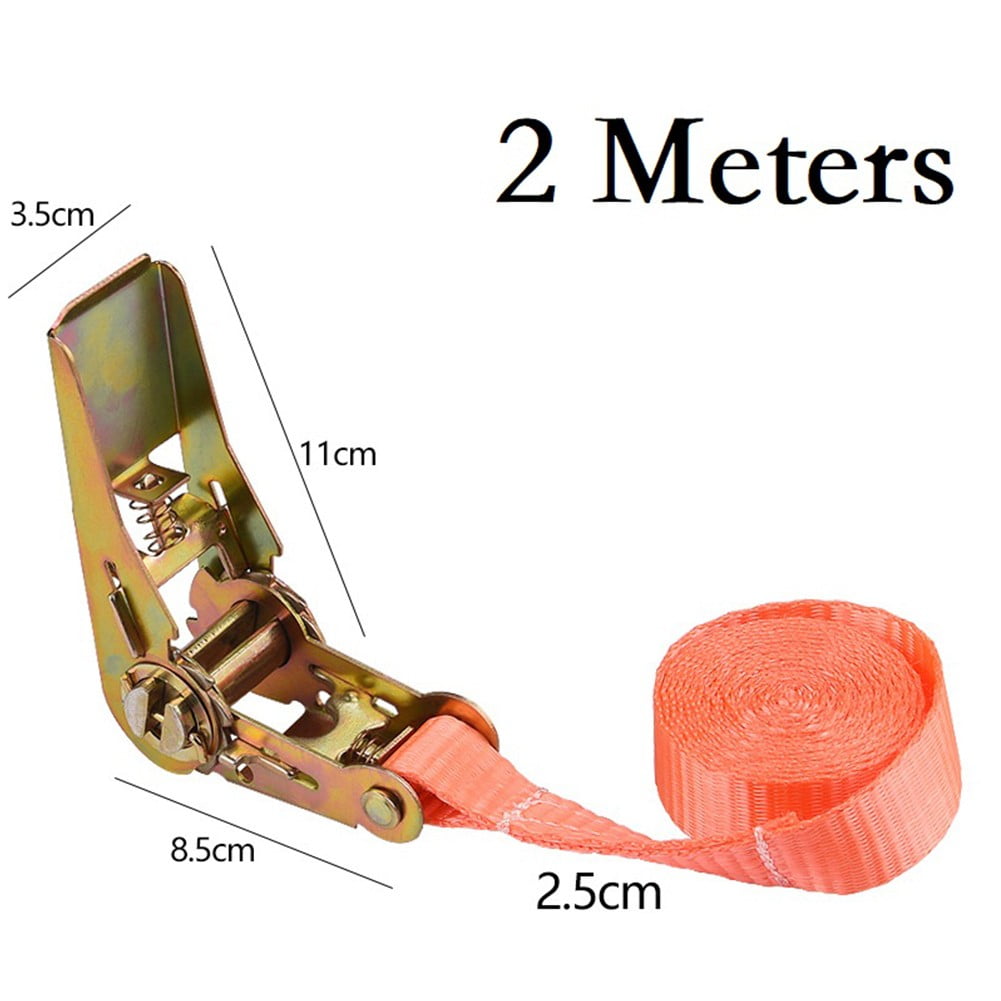 RANMEI 1-10Meters Tie Down Cargo Strap Luggage Lashing Strong Ratchet ...