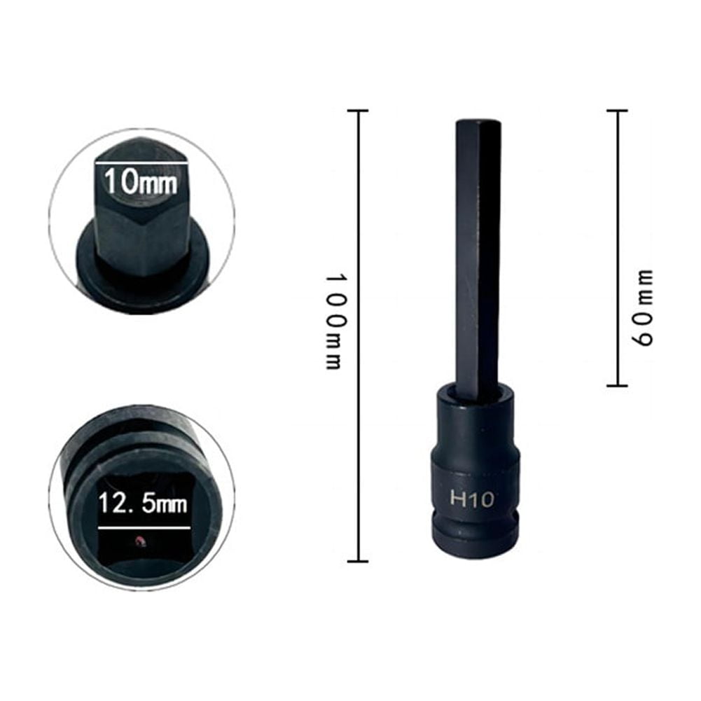 RANMEI 1/2 Impact Socket Wrench Adapter Hex Head Socket Ratchet Wrench ...