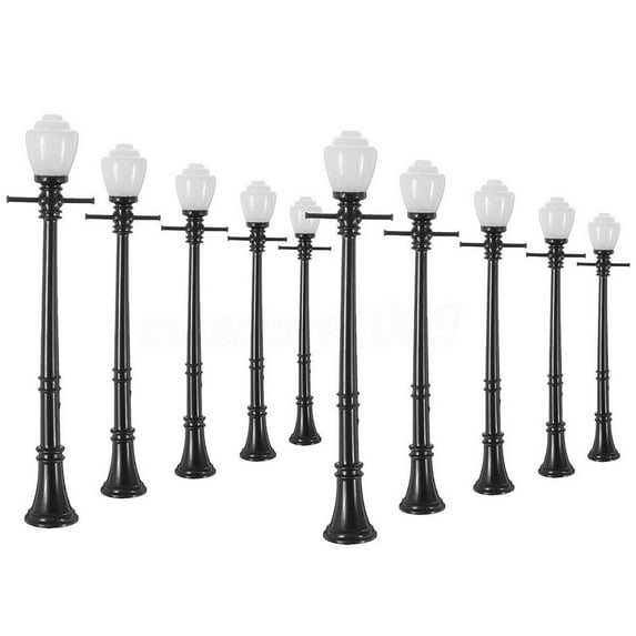 RANMEI 10 Sets Model Railway Lamp Post Light Street Lamp Lcx04 Sandbox ...