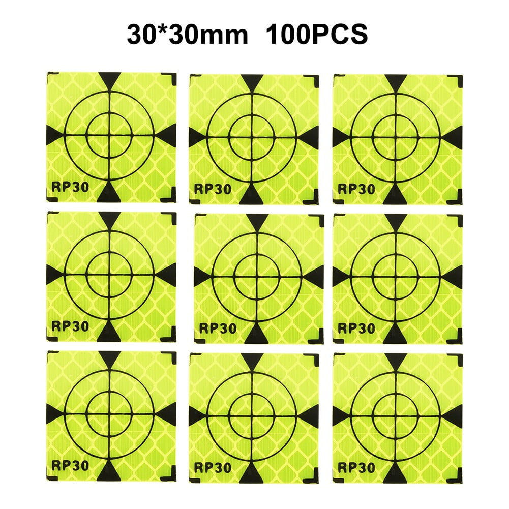 RANMEI 100Pcs Total Station Reflector Prisms Sheet Total Station Parts ...