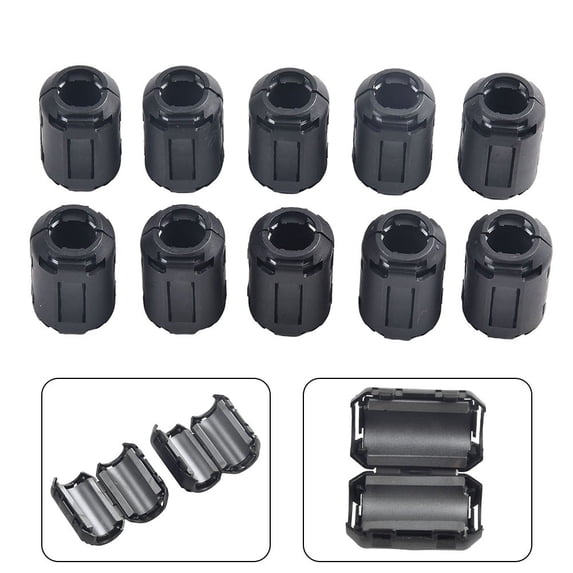 RANMEI 10Pcs Ferrite Core Noise Suppressor Filter Ring Cable Clip On ...