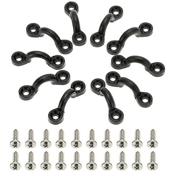 RANMEI 10Pcs Kayaks Nylon Bungee Deck Loops With Eye Hooks Boat Kayaks ...