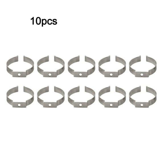 RANMEI 10Pcs Spring Terry Clips Open Type Spring Steel Tool Clips Heavy ...