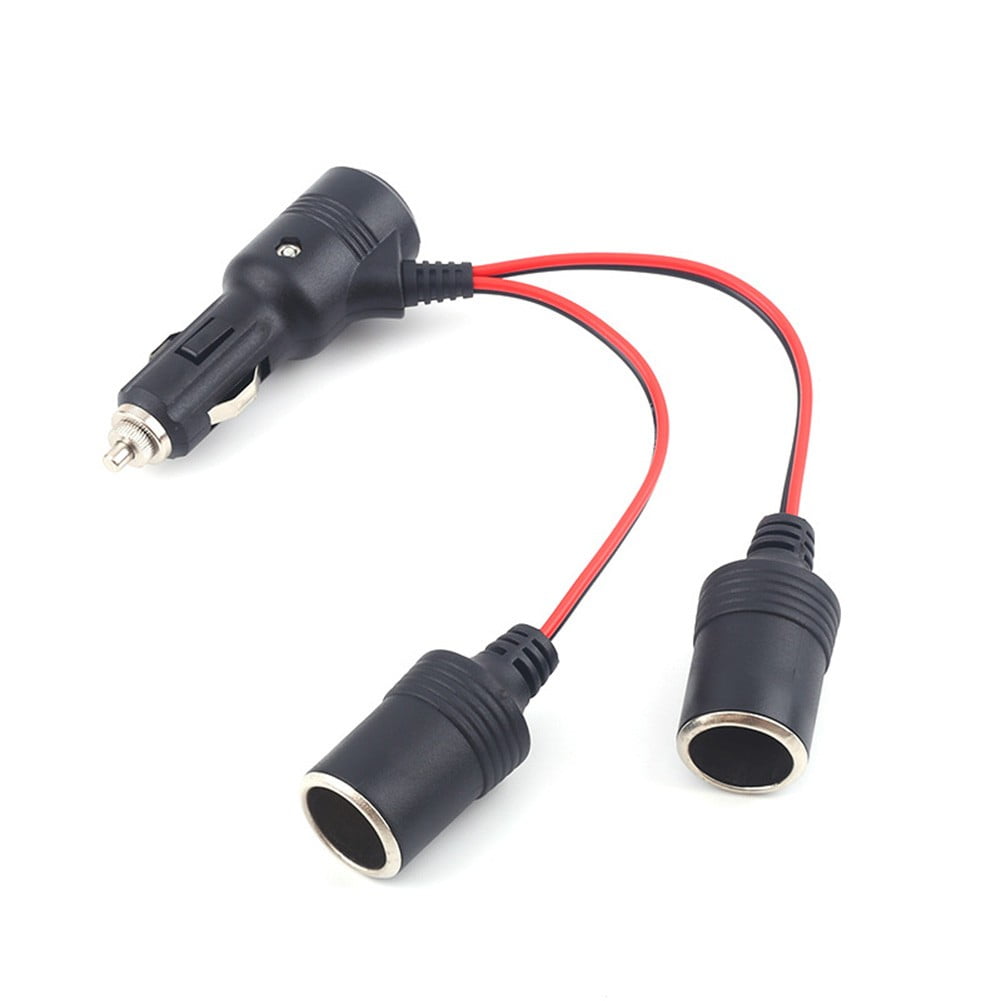 RANMEI 12V/24V Car Ignition Splitter 1 Male To 2 Female Y Splitter ...