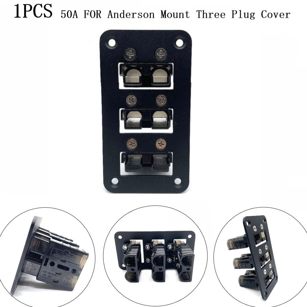 RANMEI 1Pc 50A For Anderson Plug Charging Panels Flush Mount Triple ...