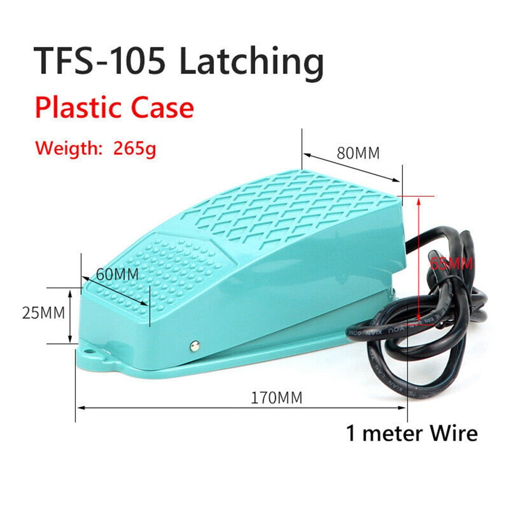 RANMEI 1Pcs Momentary Foot Switch Pedal Industrial Heavy Duty Anti-Slip ...