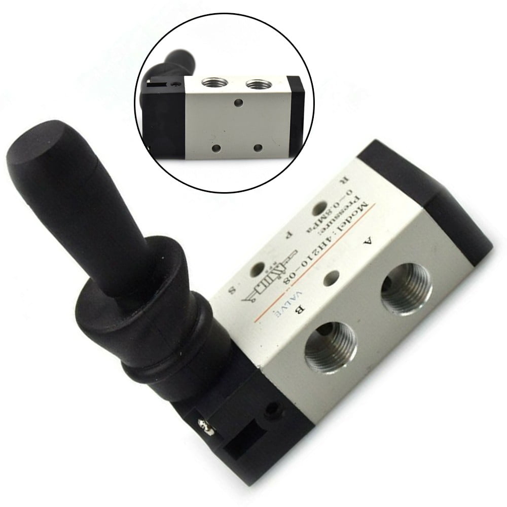 RANMEI 1x Air Valve 2 Position 5 Port Control Hand Lever PT Pneumatic ...