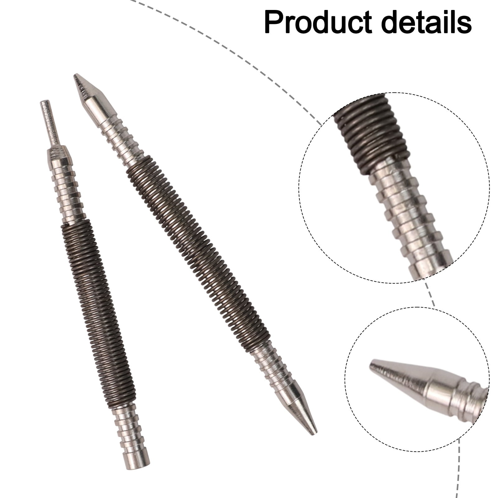 RANMEI 2 Pieces Dual Head Spring Nail Set Tool 1/16 1/32 Inch Door Pin ...