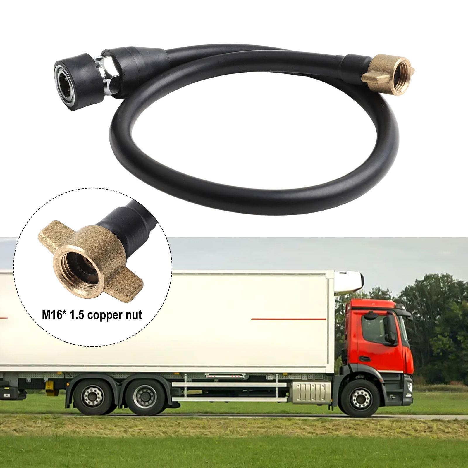 RANMEI 23.6 Inch Truck Air Tank Intake Connector Connecting Pipe Truck ...