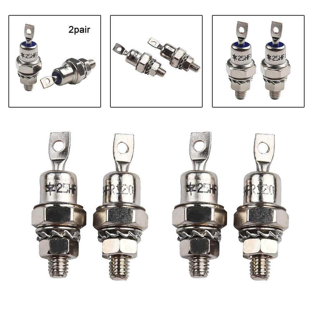 RANMEI 2Pair 25HFR120/25HF120 Rectifier Diode Forward/Reverse Polarity ...