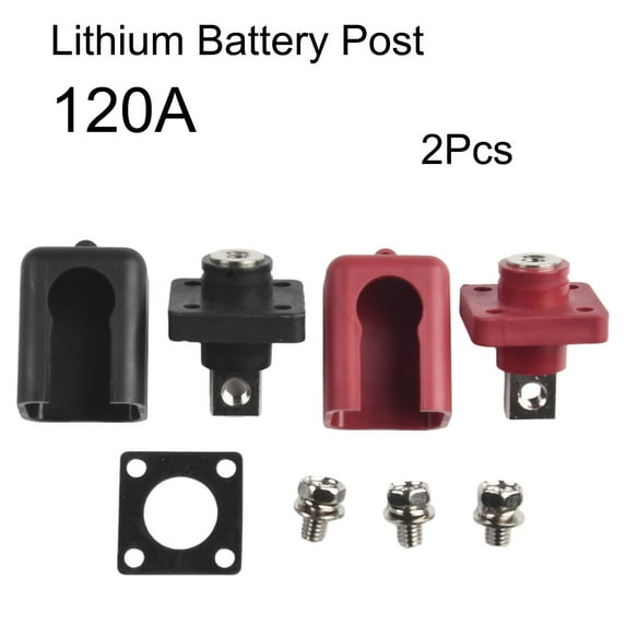 RANMEI 2Pcs 120A Lithium Battery Terminal Energy Storage Terminal ...