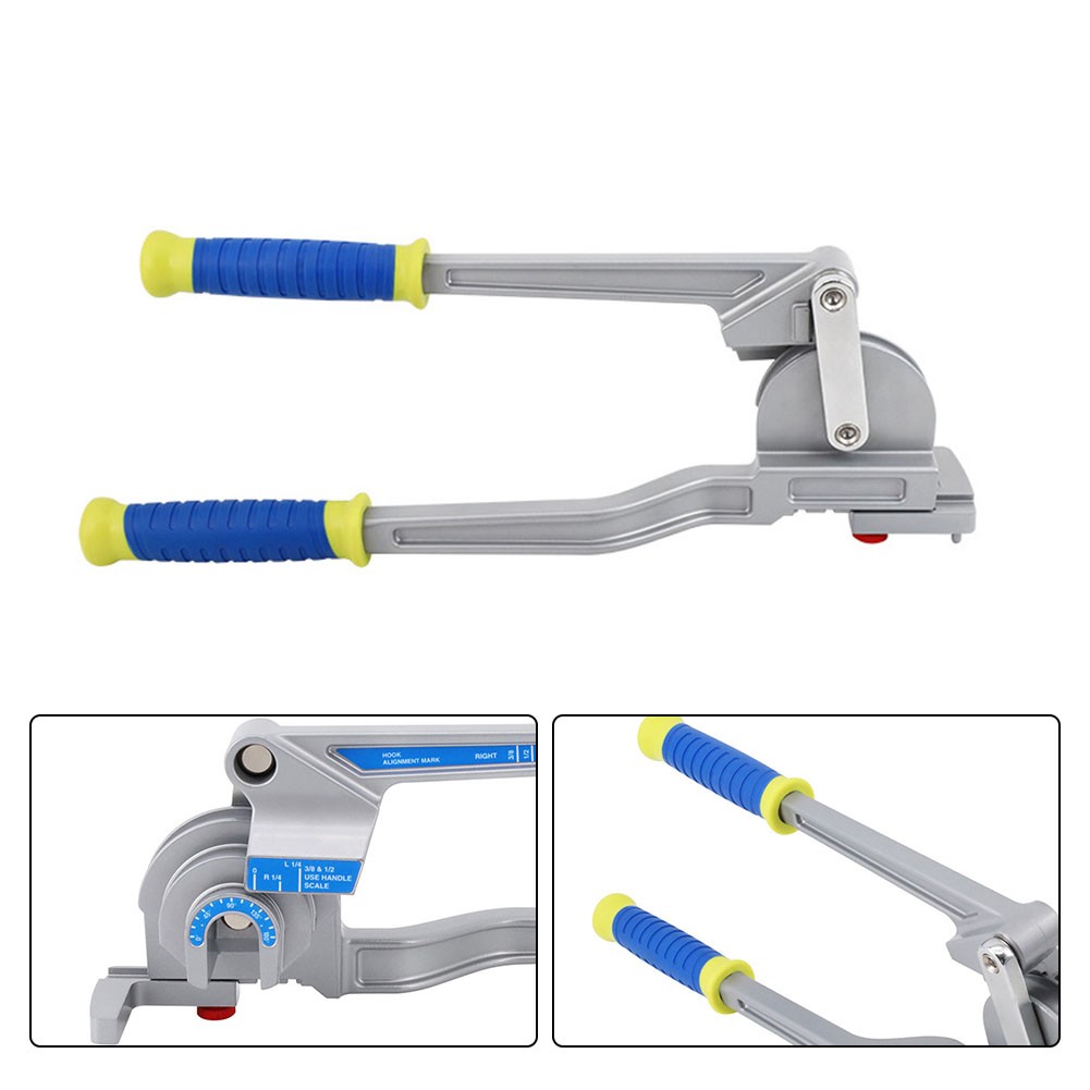 RANMEI 3-In-1 Tubing Bender 180° Aluminum Alloy Tube Bender 1/4" 3/8" 1 ...