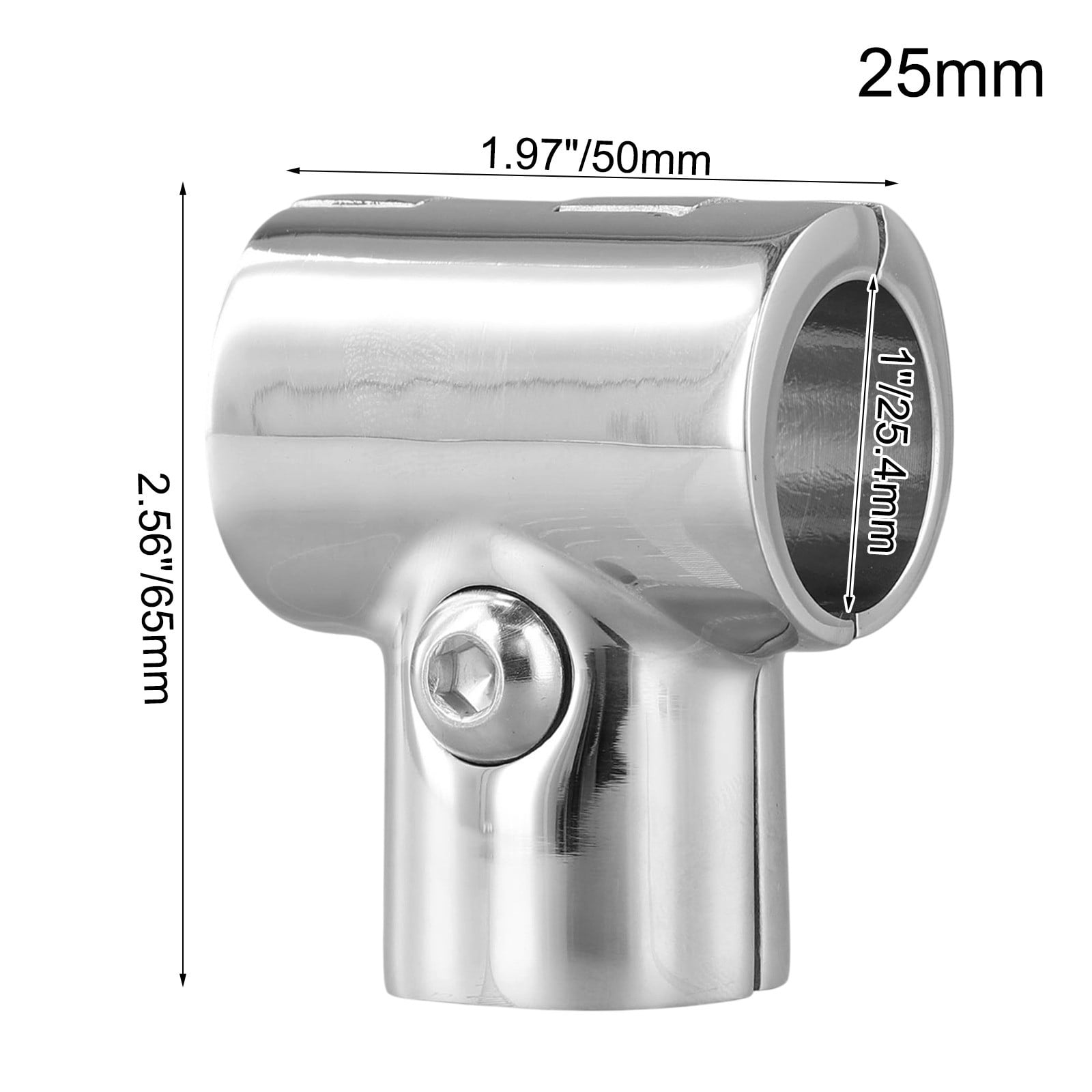 RANMEI 316Stainless Steel Marine Handrail 90° Joint Connector Yacht ...