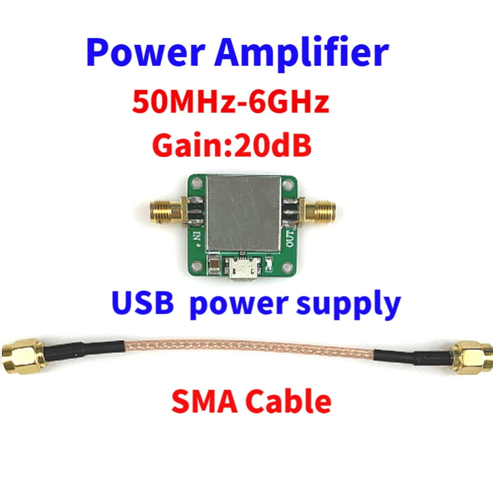 RANMEI 50M-6Ghz Low Noise Rf Amp Lifier Ultra Wideband Gain 20Db 85Ma ...