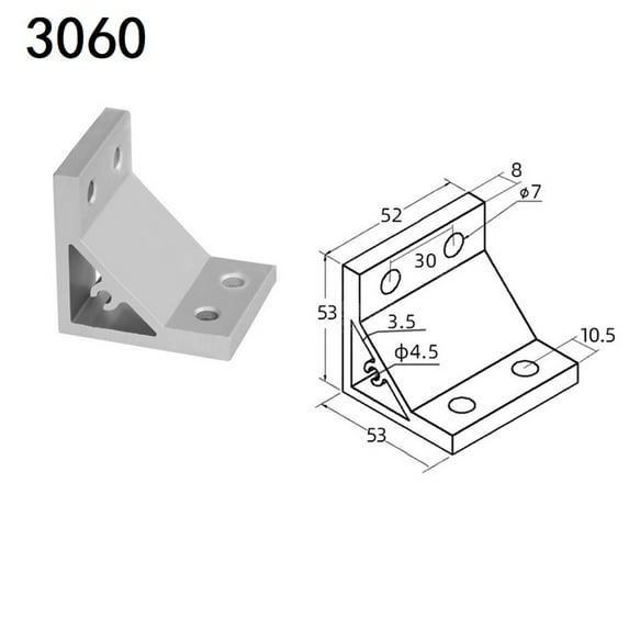 RANMEI 90 Degree Corner Angle Bracket Connection Joint Fastener For ...