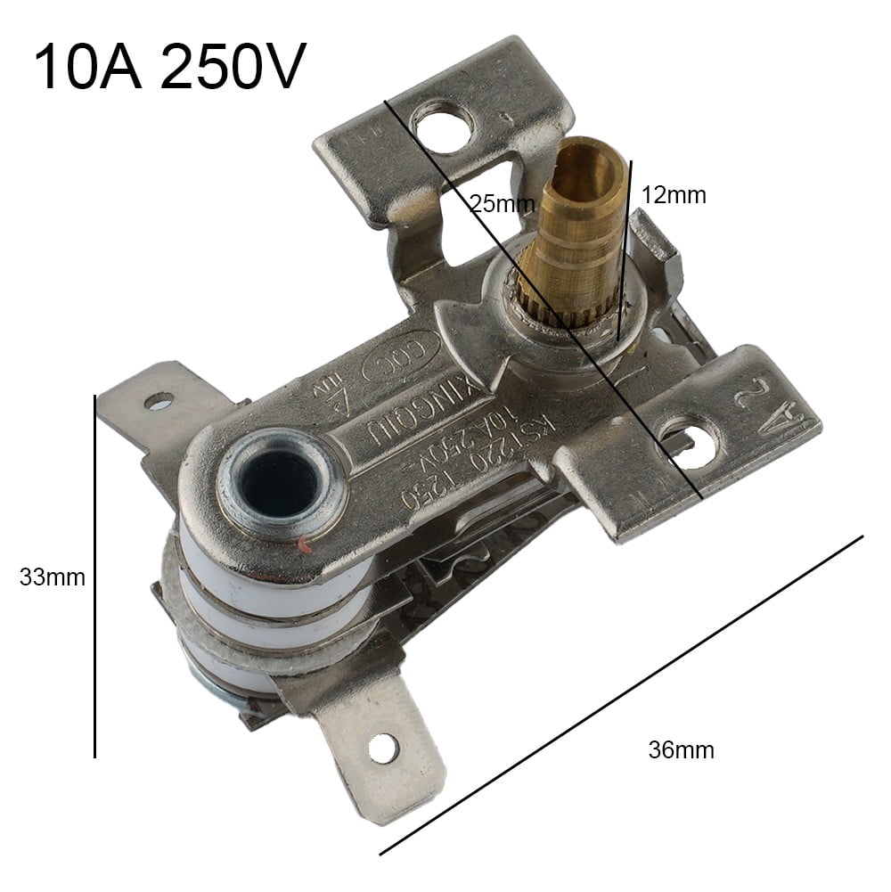 RANMEI AC 250V 16A adjustable 90 ℃ temperature switch bimetal heating ...