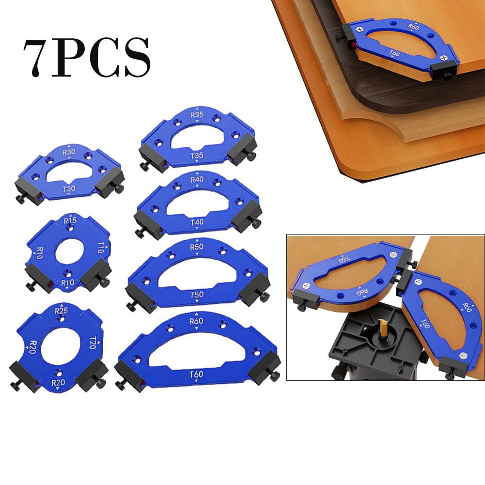RANMEI Aluminium Router Fixture Router Radius Templates Woodworking ...