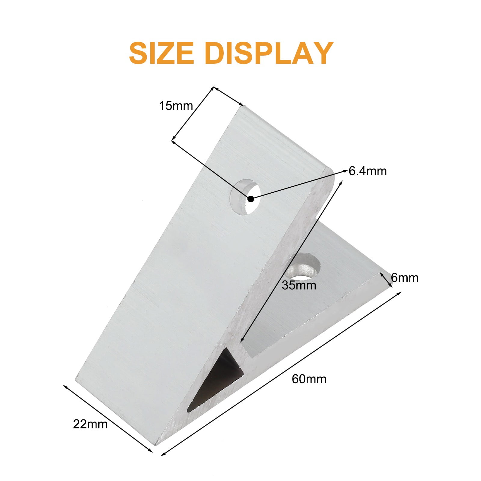 RANMEI Aluminum Extrusion Corner Angle Bracket Angle Bracket Connector ...