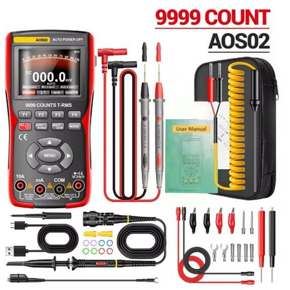 RANMEI Aos02Digital Oscilloscope Multimeter Transistor Test 48Msa/S ...