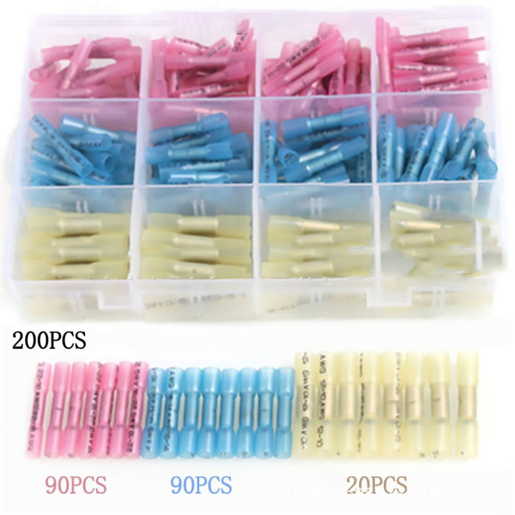 RANMEI Automotive Wire Connections Crimp Connector Kit Heat Shrink ...