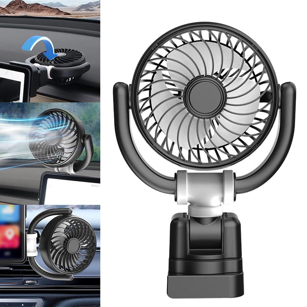 RANMEI Car Fan Cooling Car Fanusb Car Fan Speeds Adjustable Auto Cooler ...