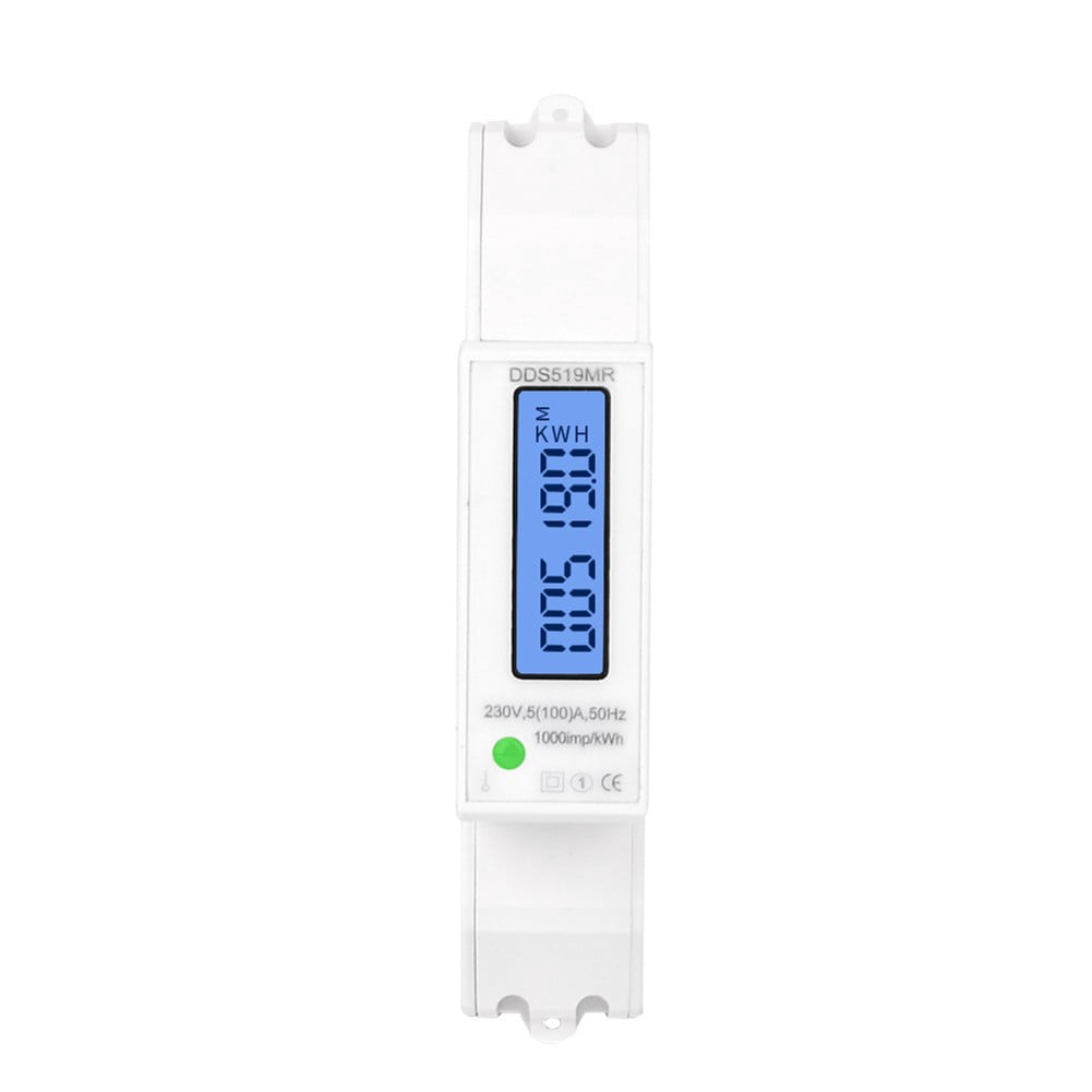 RANMEI Digital Voltmeter Ammeter Lcd For Watt Kwh Meter Ac 230V 5-100A ...