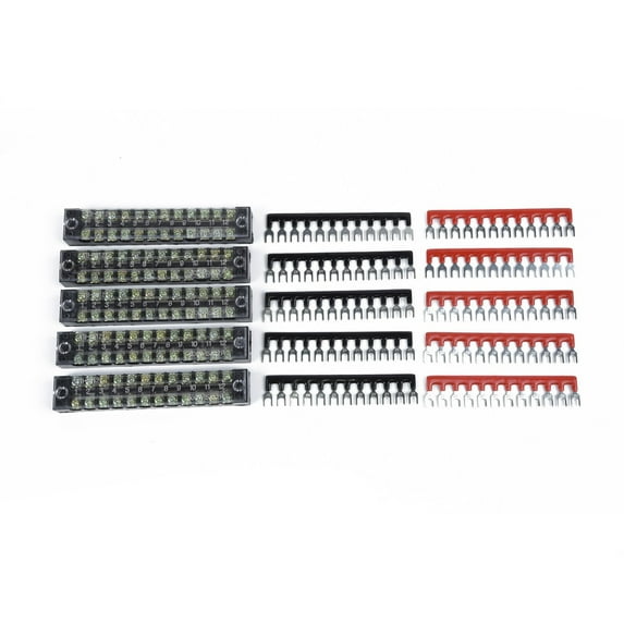 RANMEI Distribution Terminal Block 15Pcs Barrier Strips Universal 12 ...