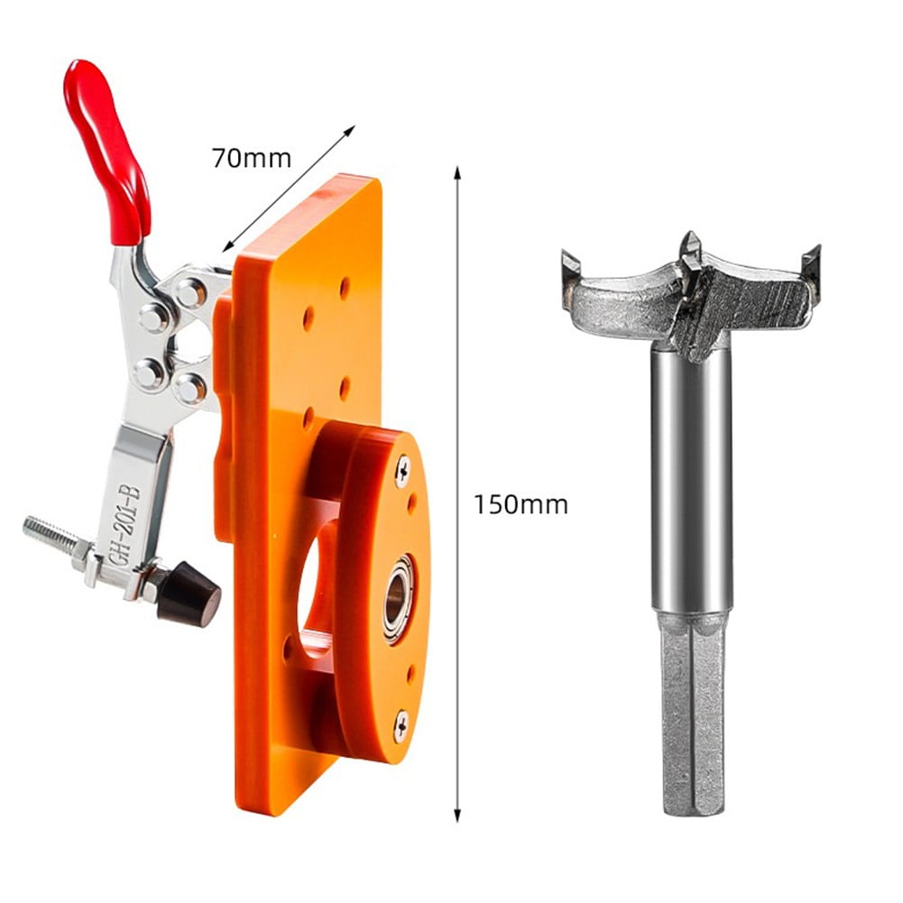RANMEI Door Hinge Drill Jig Cabinet Hinge Drill Guide Diy Tool Door ...