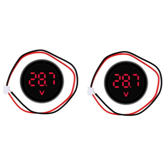 RANMEI Easy Readout Digital Voltmeter Waterproof With Led Display Range ...