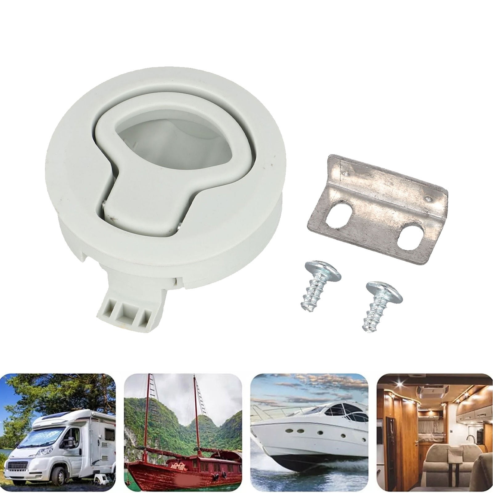 RANMEI Easy To Use Non Locking Flush Pull Latch Marine Deck Hatch Door ...