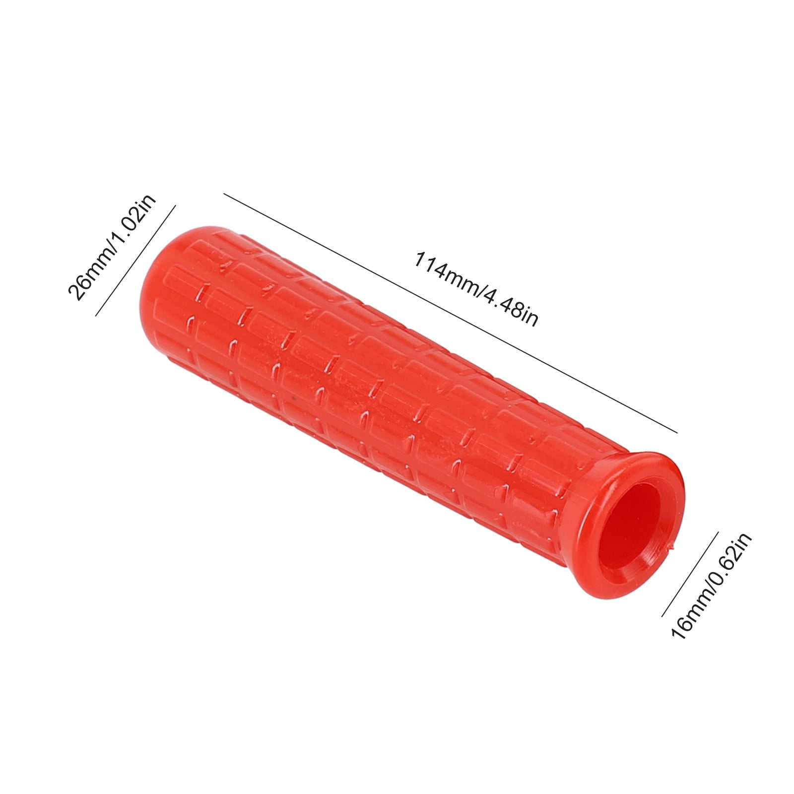 RANMEI Ergonomic Rubber Handles For Wheelbarrow Red Round Tubes ...
