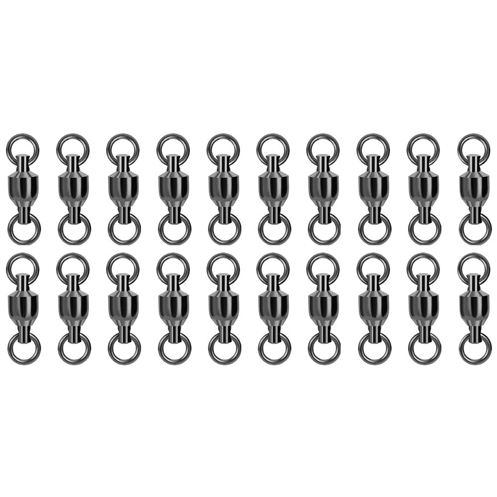 RANMEI Fising Bearing Swivels Split Rings 20X Ball Bearing Fishing ...