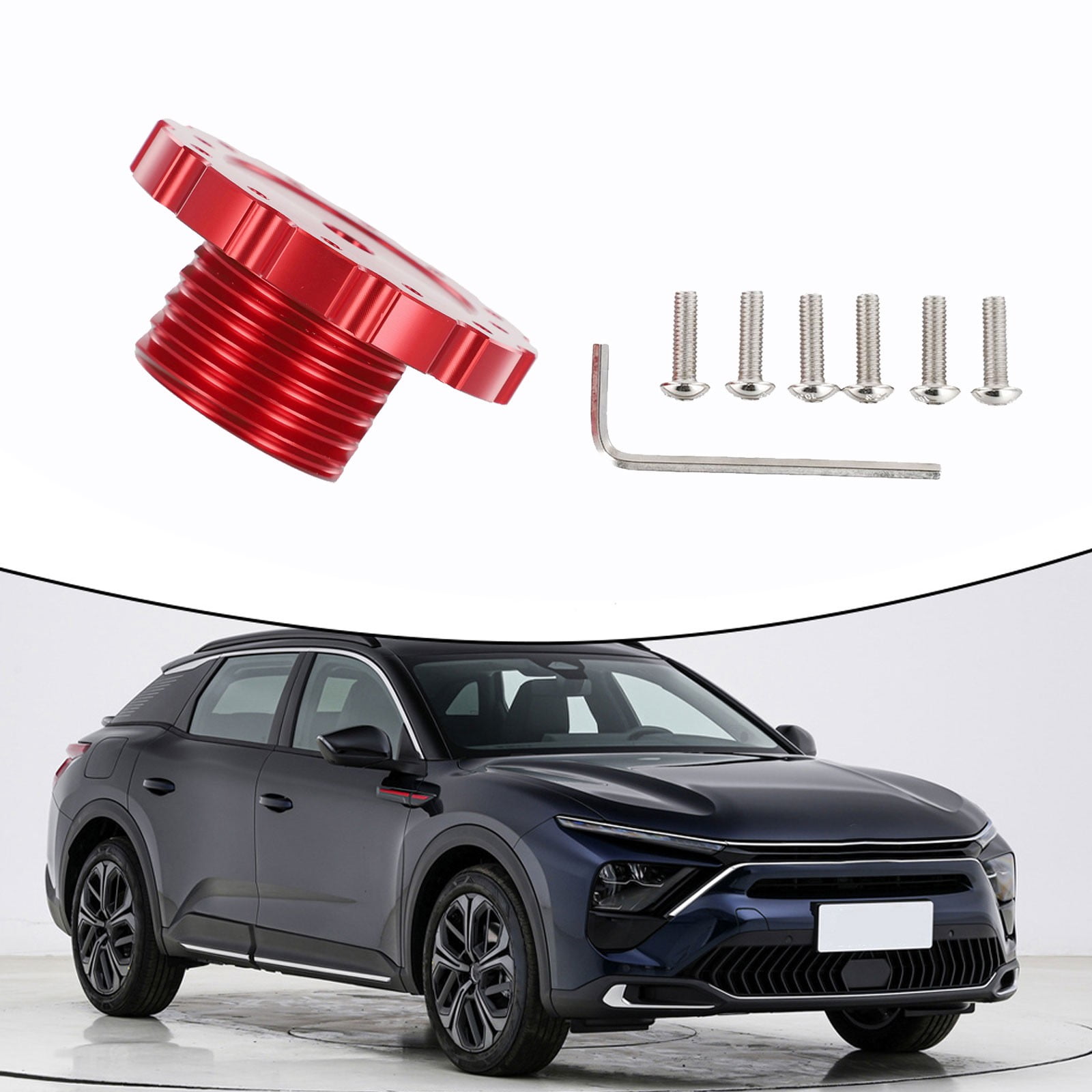 RANMEI For Thrustmaster T500/T300 1 Set Car Aluminum Alloy Gaming Steering Wheel Adapter ...