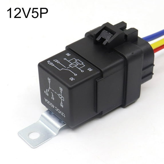 RANMEI Heavy Duty Relay 12V Relay Built-In Diode Coil Terminals High ...