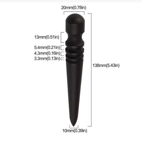 RANMEI Leather Craft Tool Ebony Polish Tool Leather Crafting Diy ...