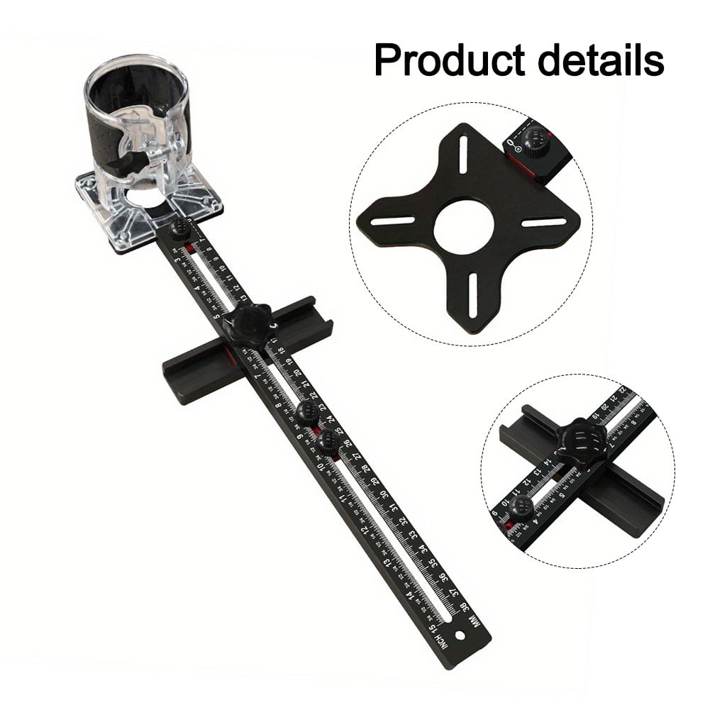 RANMEI Metric For Imperial Milling Groove Bracket Router Circle Jig For ...