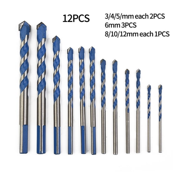 RANMEI Multi Purpose Drill Bit Set For Construction For Tile Glass ...